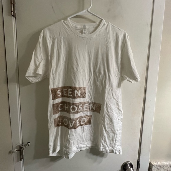 Tops | Brand New Seen Chosen Loved White Tshirt | Poshmark